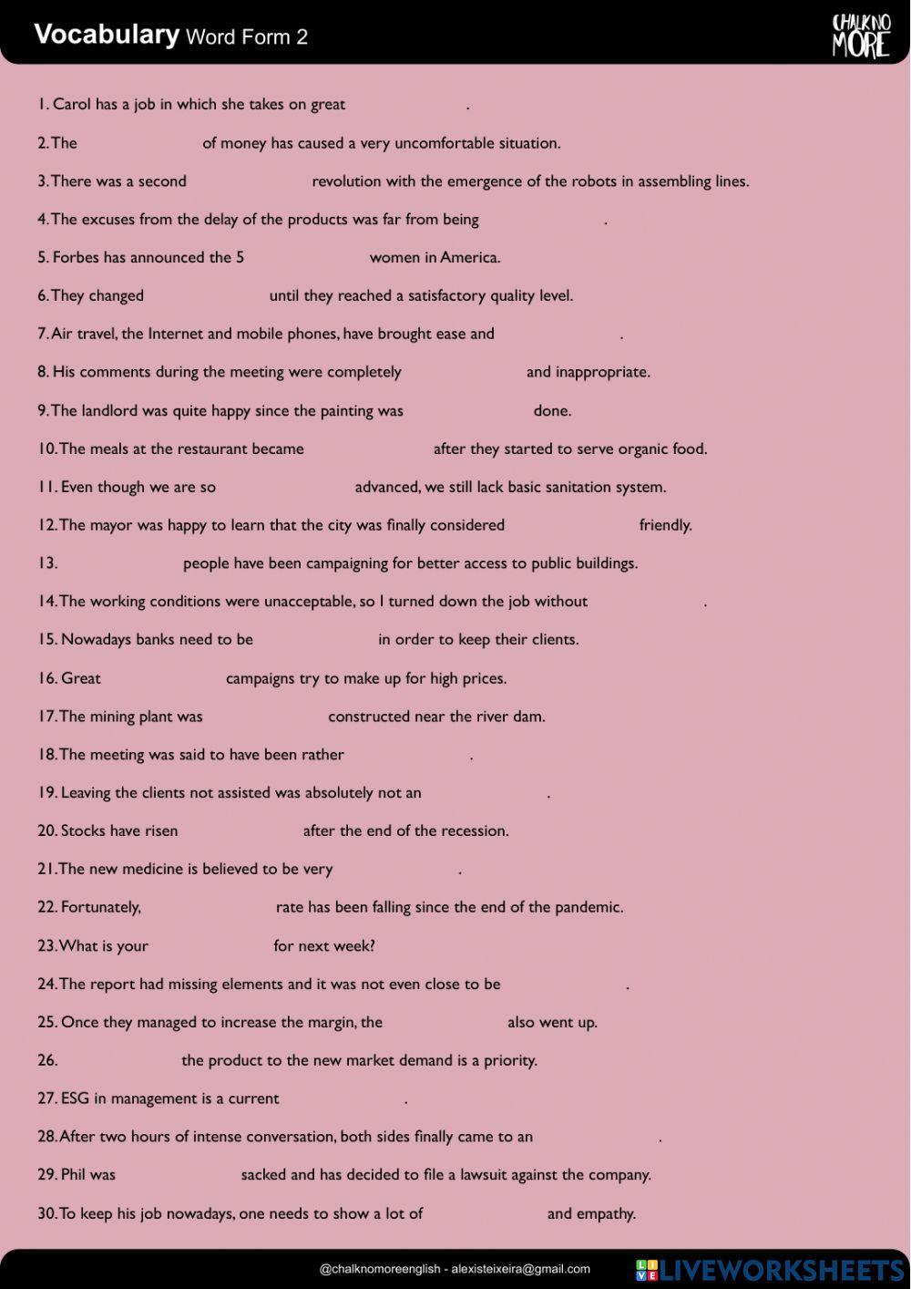 Word Form 2 Worksheet Live Worksheets word-form-2-worksheet-live-worksheets
