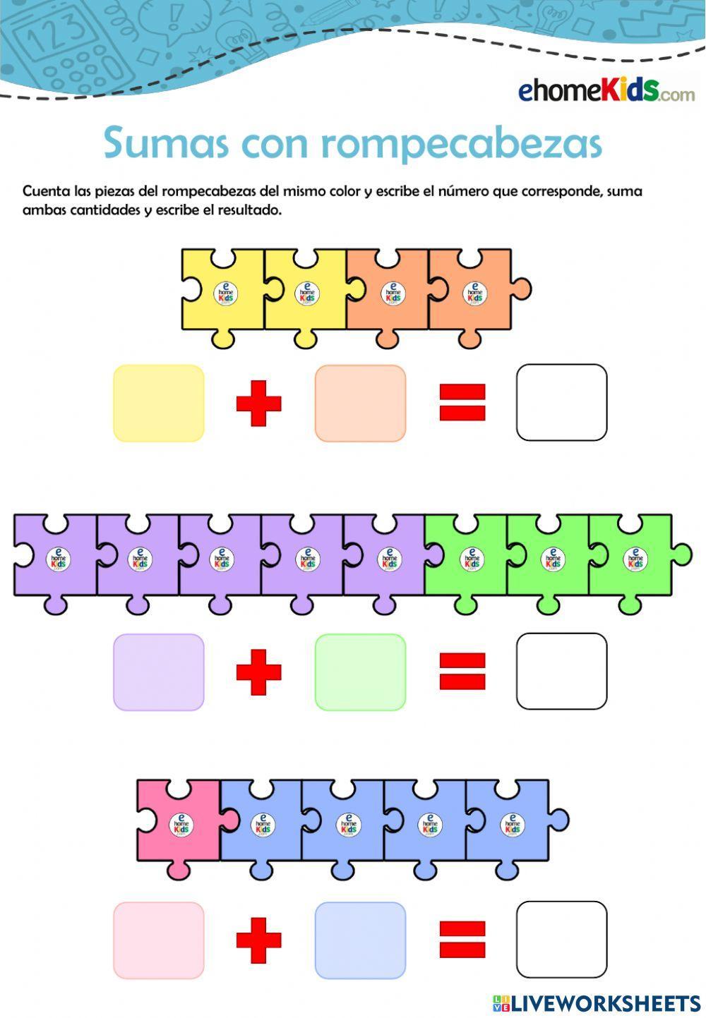 Sumas con rompe… | Free Interactive Worksheets | 2093226
