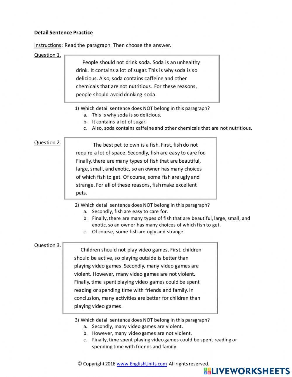 5348800 | Paragraph - Details sentences | Margaret Steel