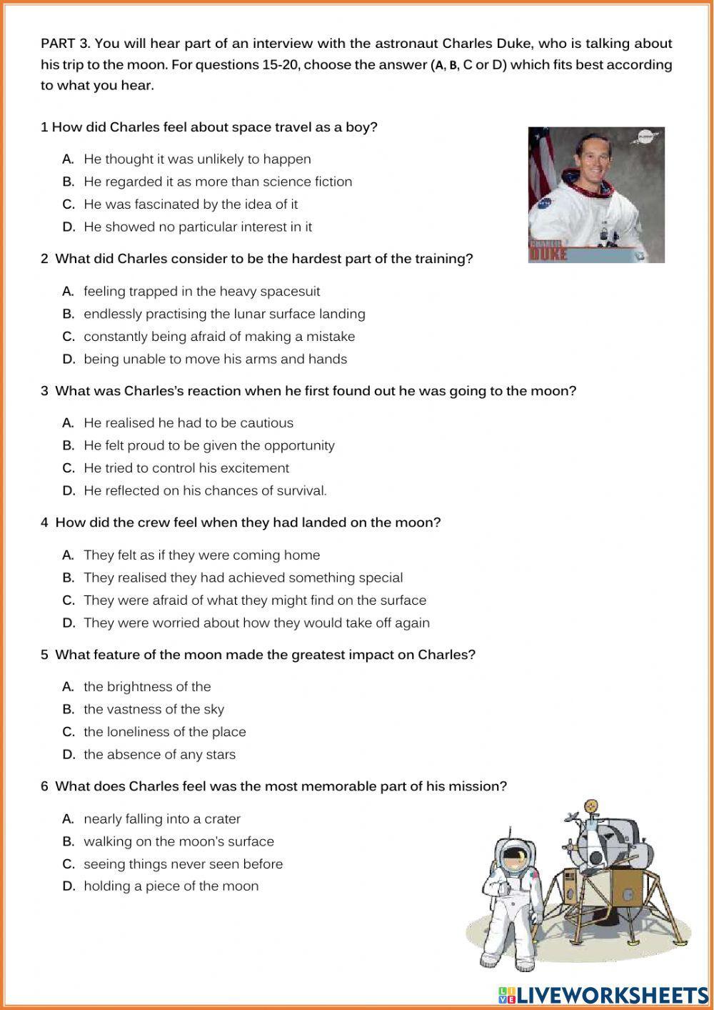 Listening C1 | Free Interactive Worksheets | 2093931