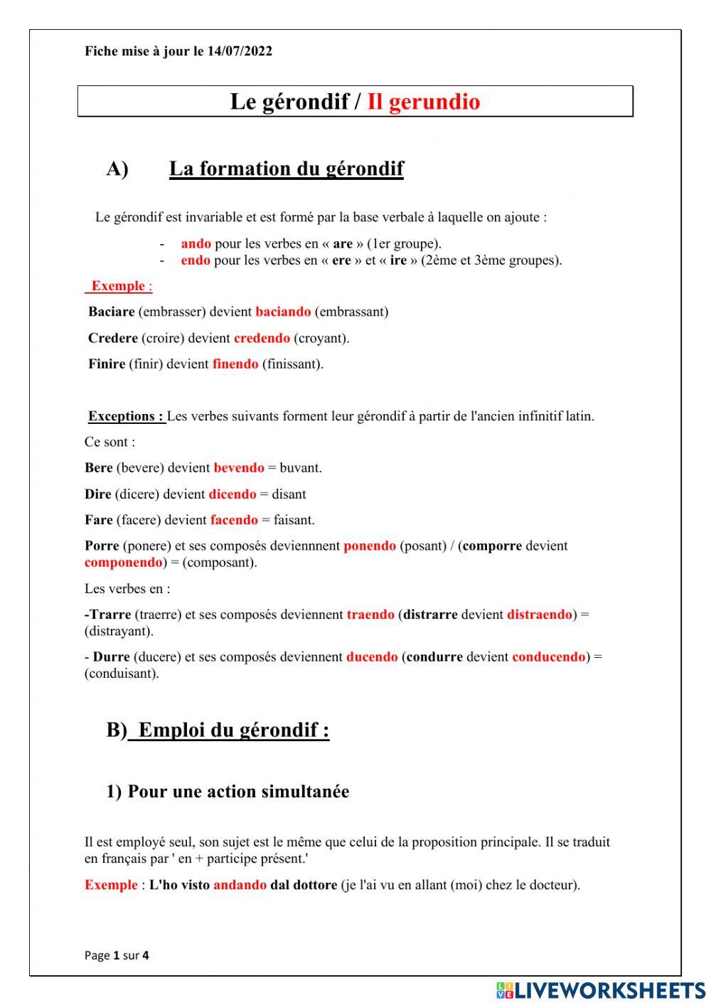 Gerundio - Gérondif 2094520 | Gianni Torregrossa