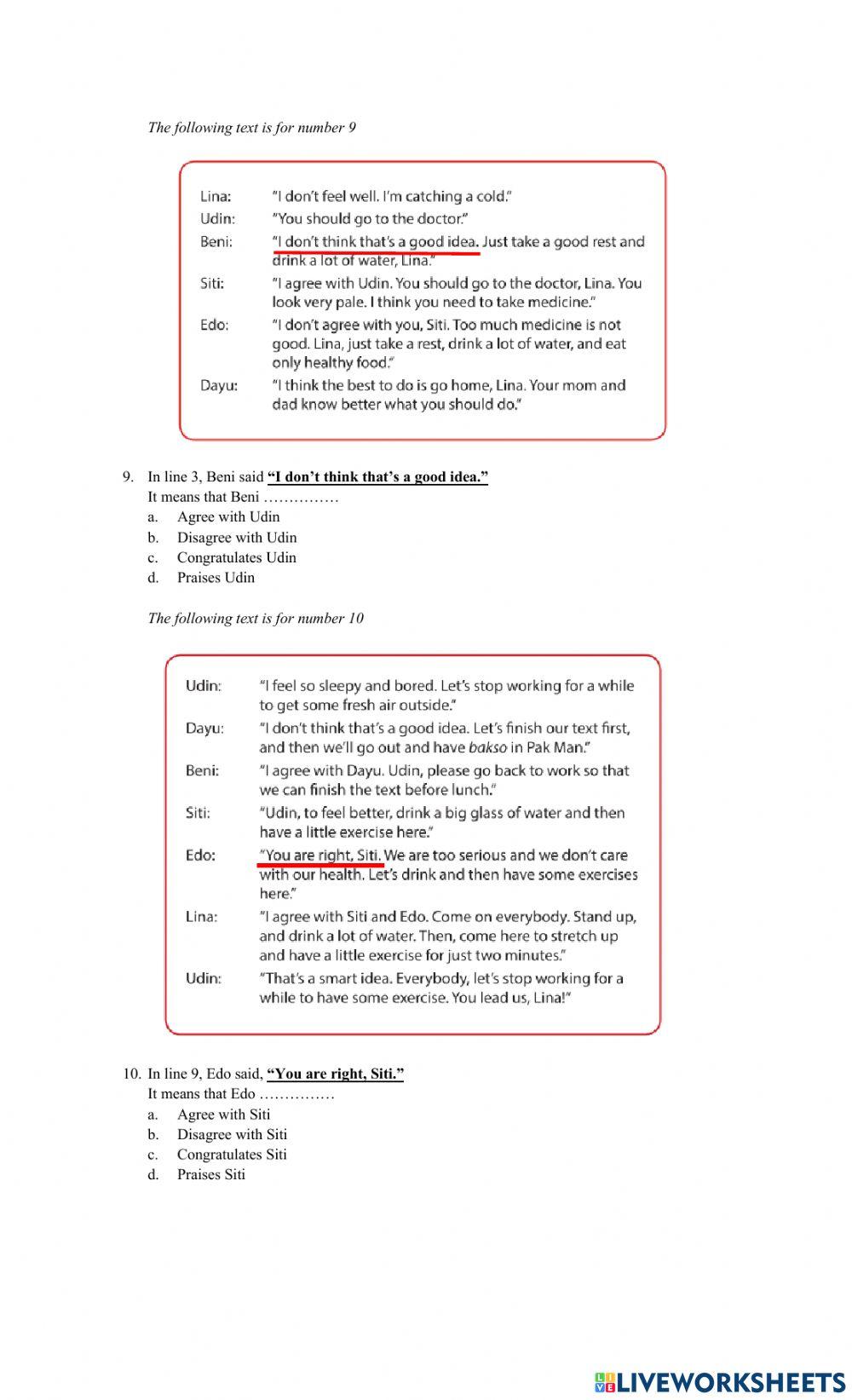 Exam online exercise for Grade 8 | Live Worksheets