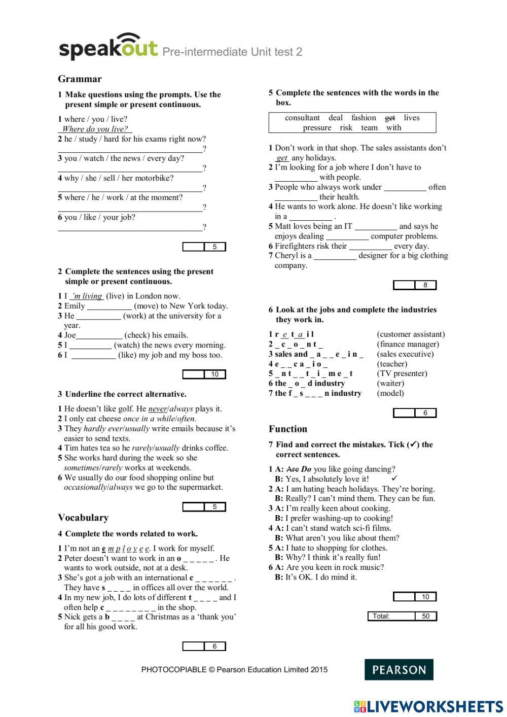 5348920 | Speakout pre-intermediate unit 2 | EwaZdrowak