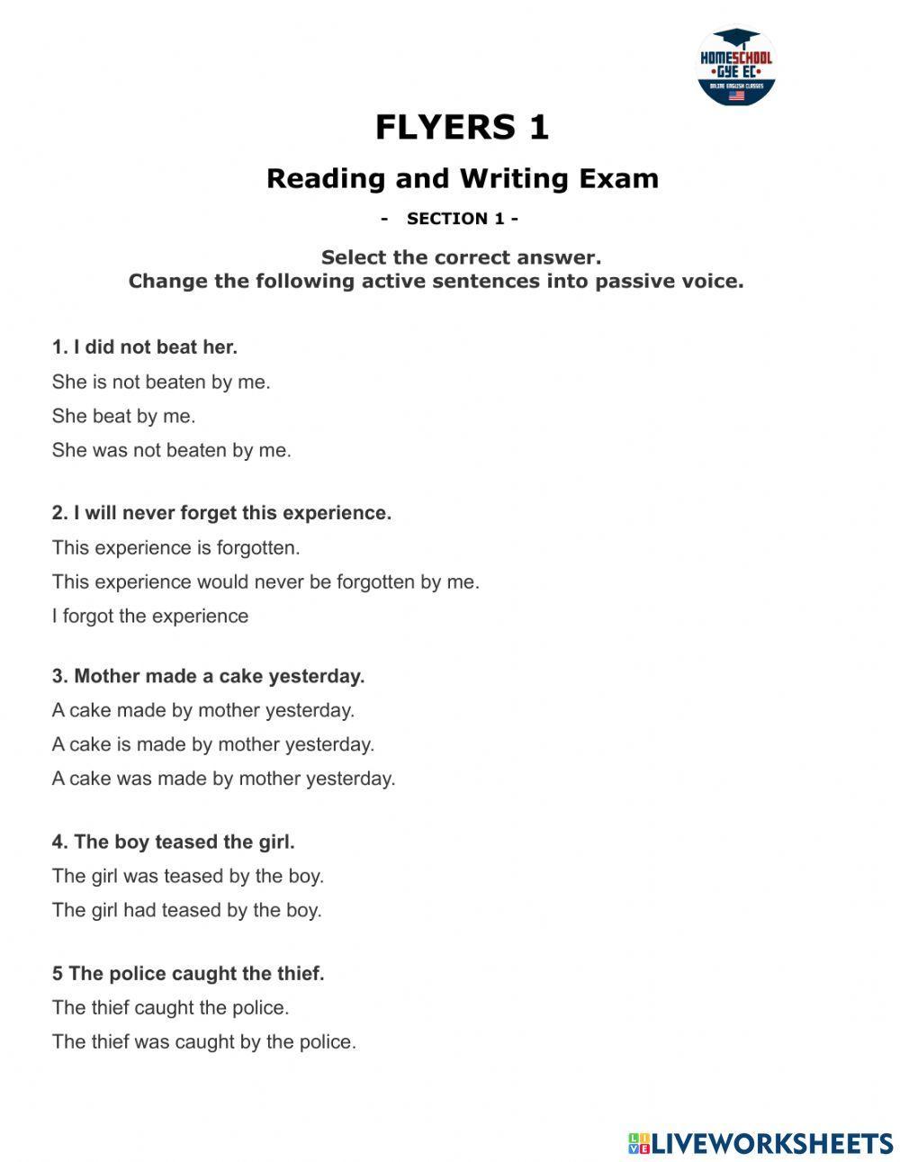 2094846 | Flyers Test | AdrianaMoran | LiveWorksheets