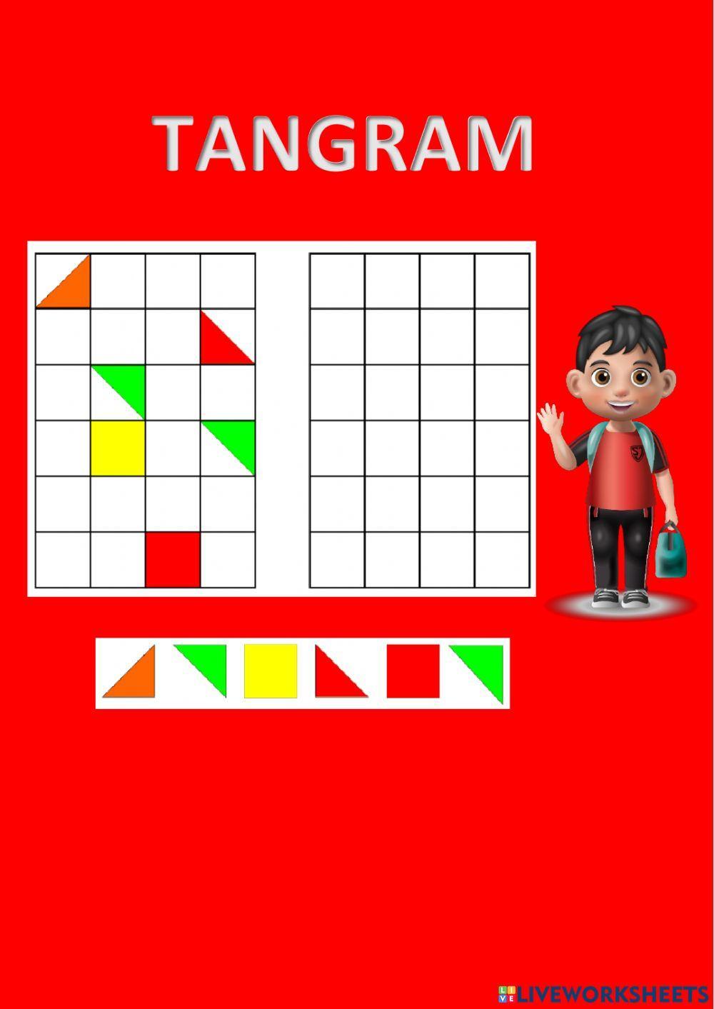 Tangram free online worksheet | Live Worksheets