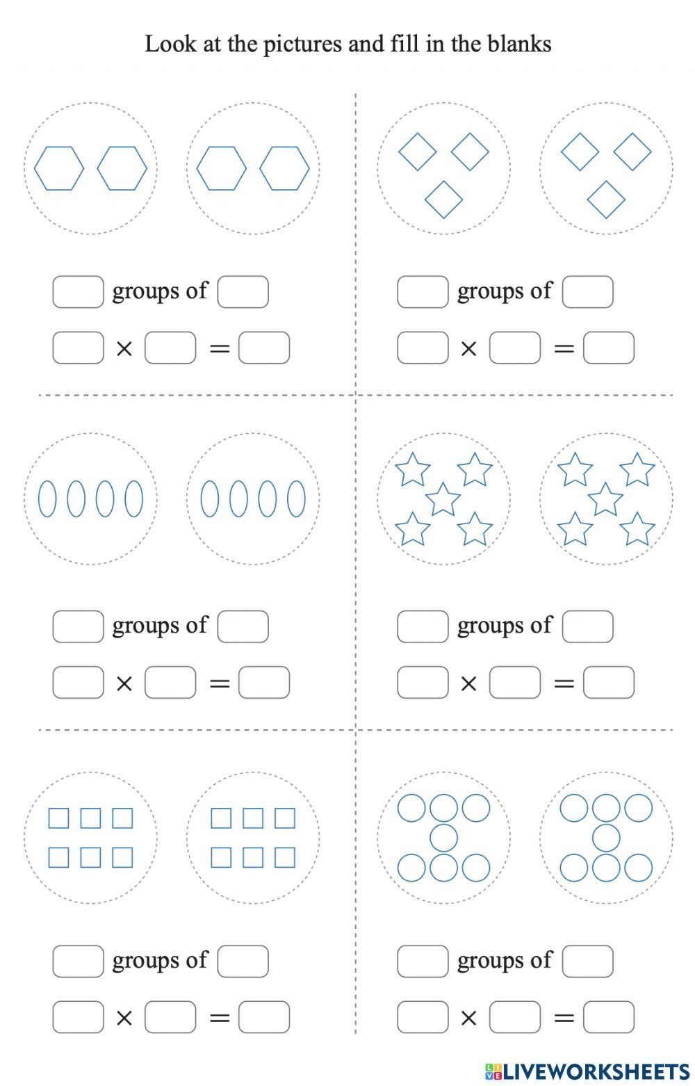 grouping math worksheets