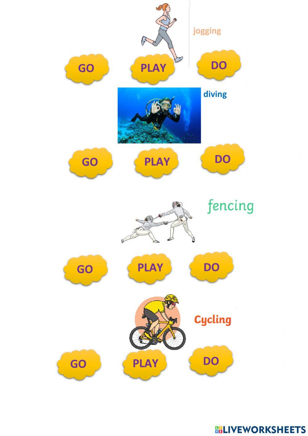 Sports Vocab activity | Live Worksheets