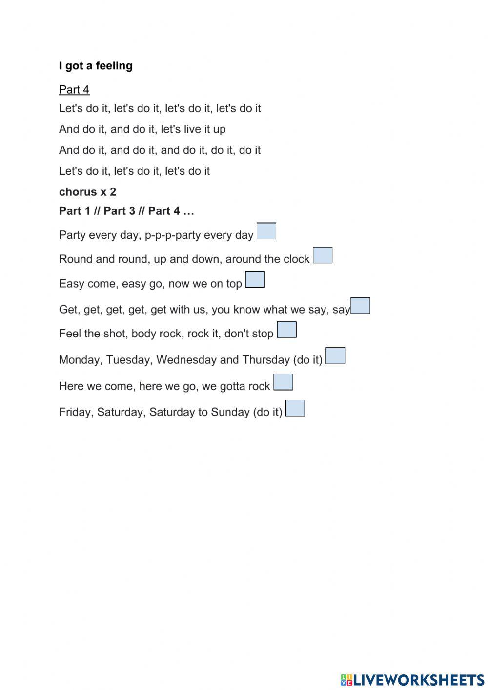 2095416 | Listen to the song | AleC181 | LiveWorksheets