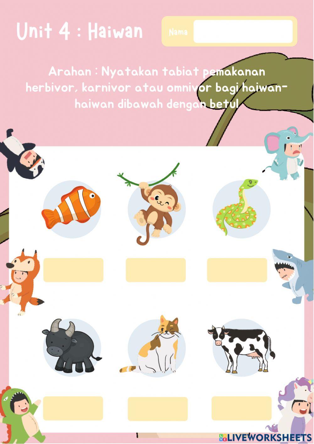 LATIHAN SAINS TAHUN 3 UNIT 4 HAIWAN 2399592