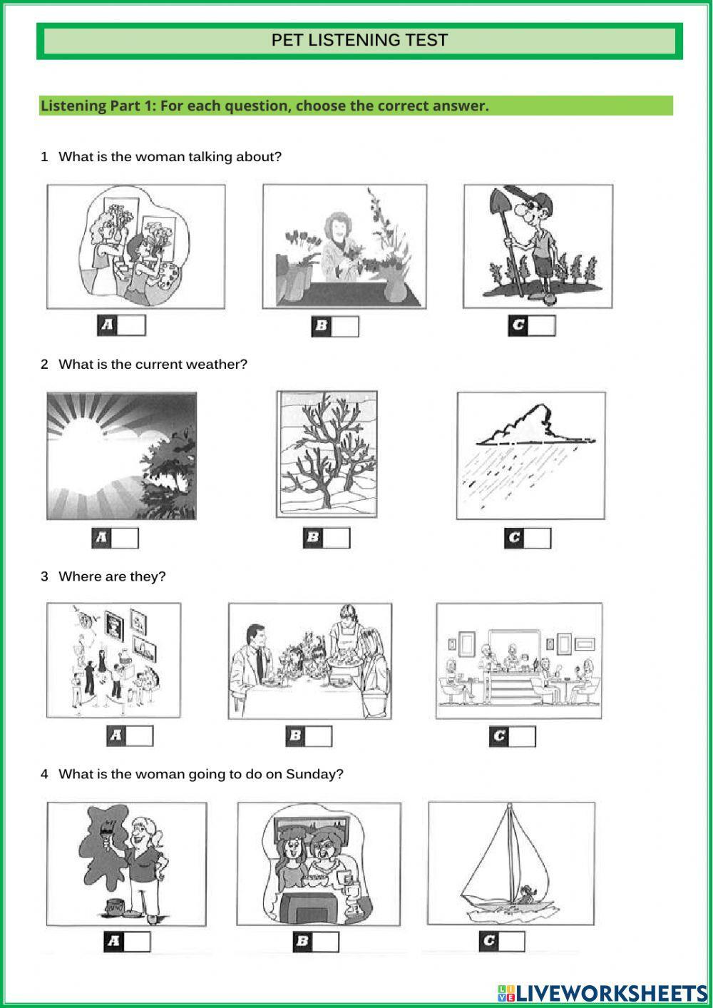 B1 PET Listening Part 2020 Interactive Worksheet Live 51 OFF b1-pet-listening-part-2020-interactive-worksheet-live-51-off