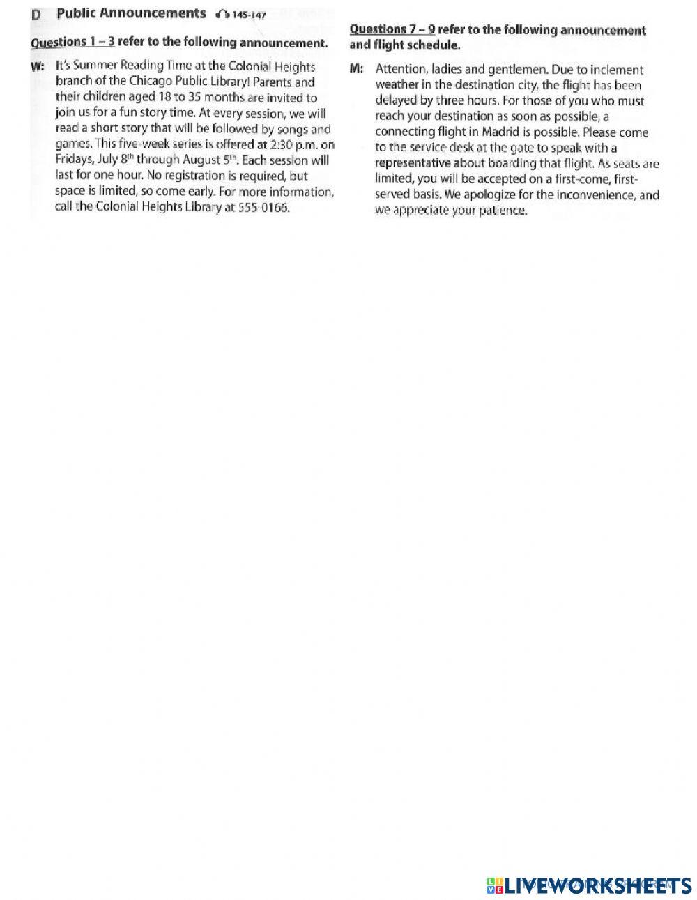 TOEIC Part 4 - Listening practice - L15 2862757 | HUYEN