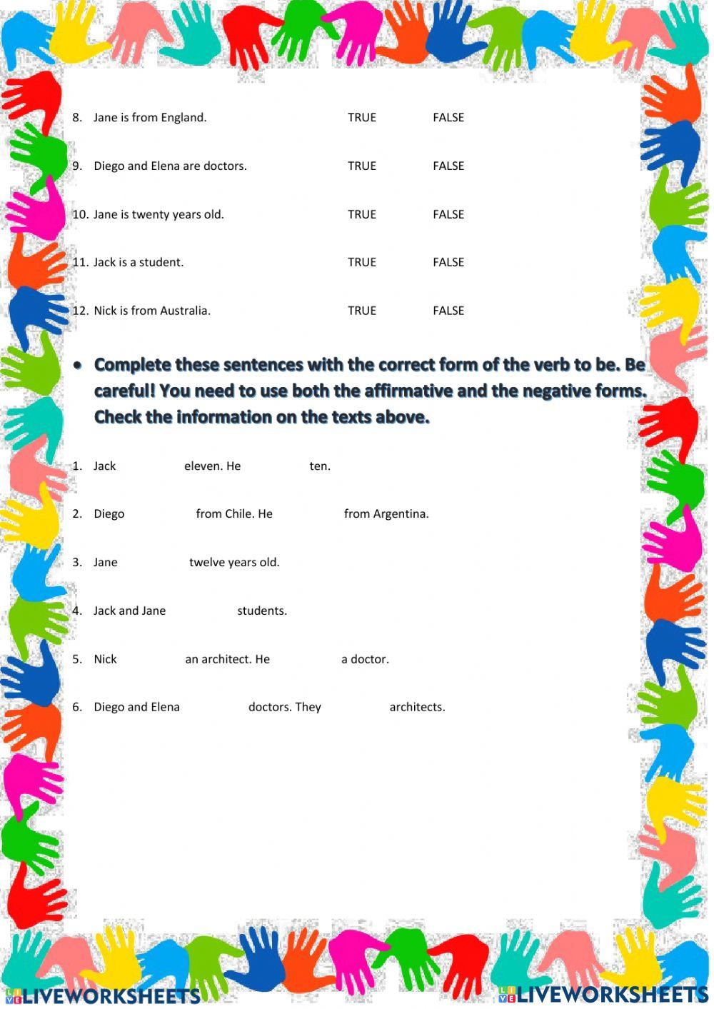 To be online exercise for GEP 1 | Live Worksheets