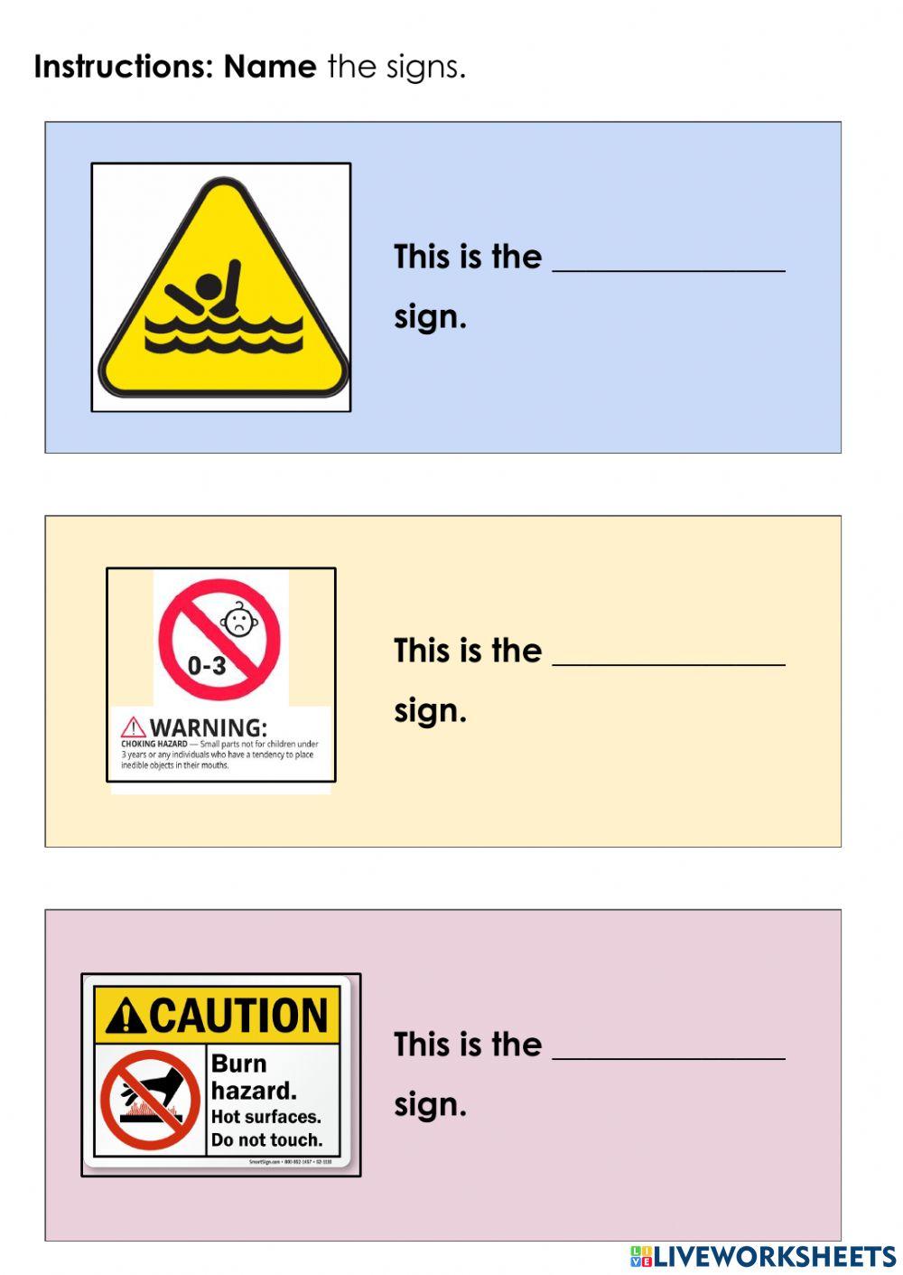 Safety Precautions interactive worksheet | Live Worksheets