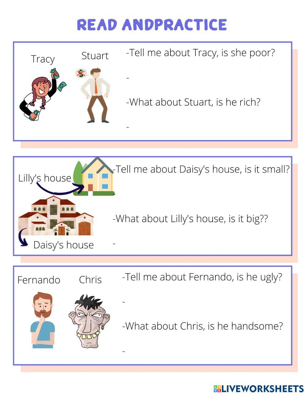 Read and practice worksheet | Live Worksheets