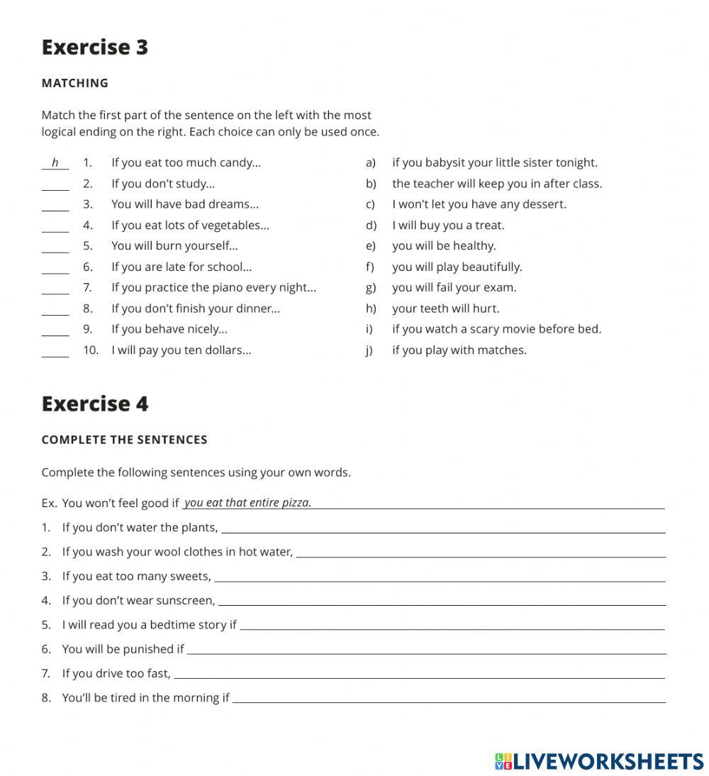 35-First-Conditional-US-3 worksheet | Live Worksheets