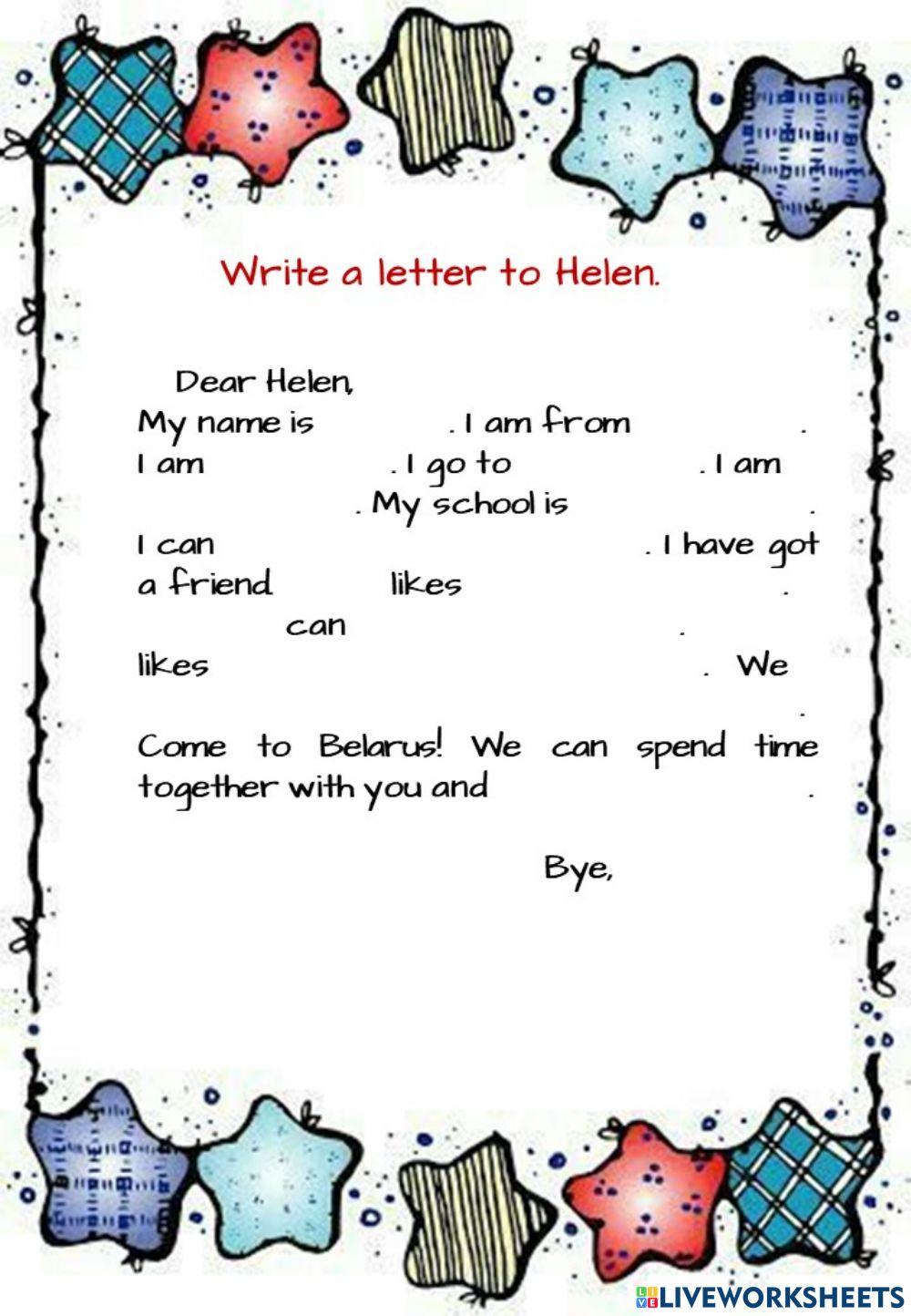 Writing online exercise for form 4 | Live Worksheets