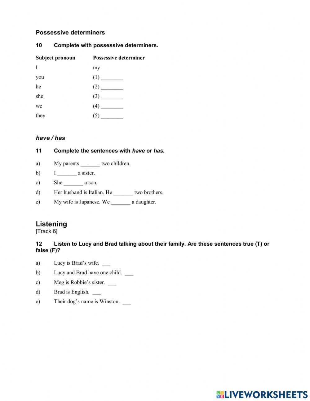 Aioe Beginner worksheet | Live Worksheets