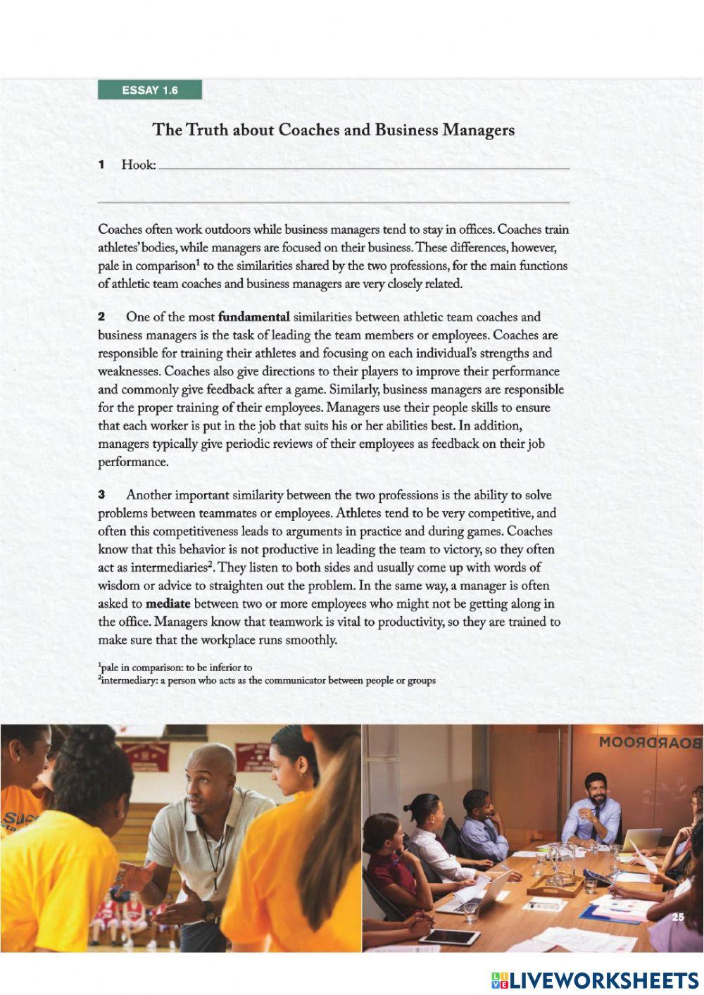 hook online exercise for | Live Worksheets