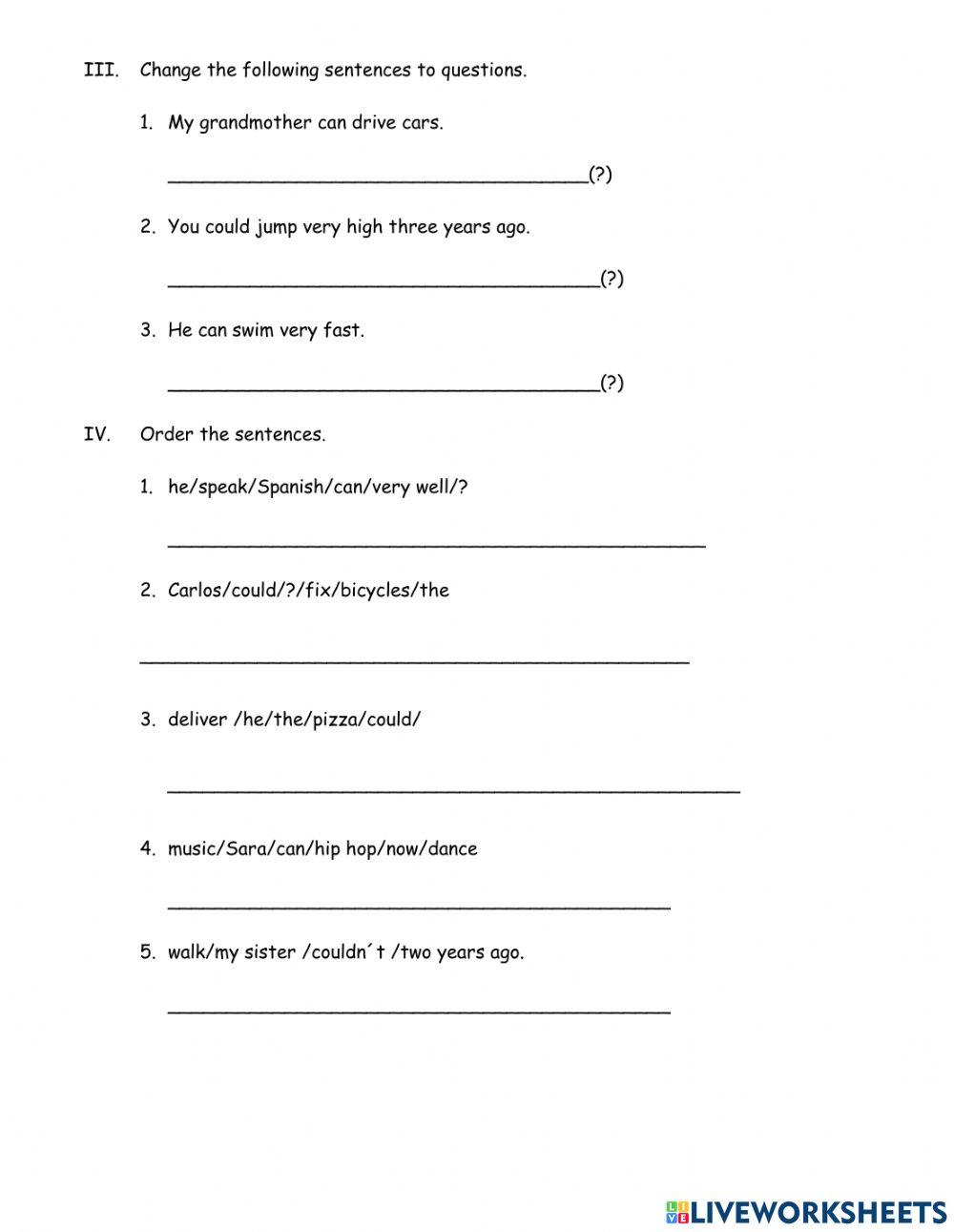 Can and could for ability 6891584 | anthony espinosa