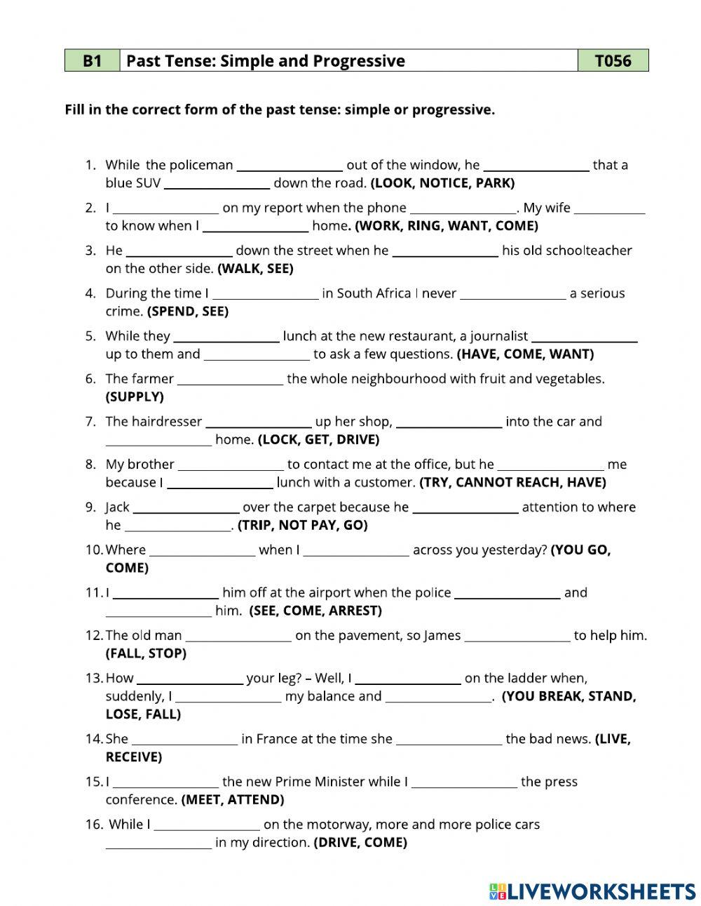 English Skills free worksheet | Live Worksheets