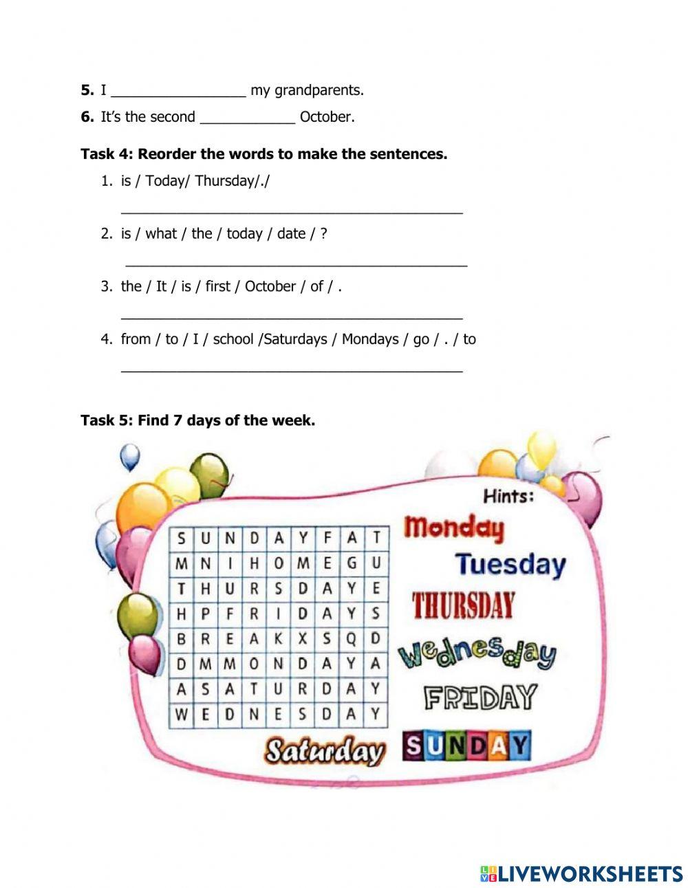 Unit 4 - Lesson 1 - English 4 worksheet | Live Worksheets