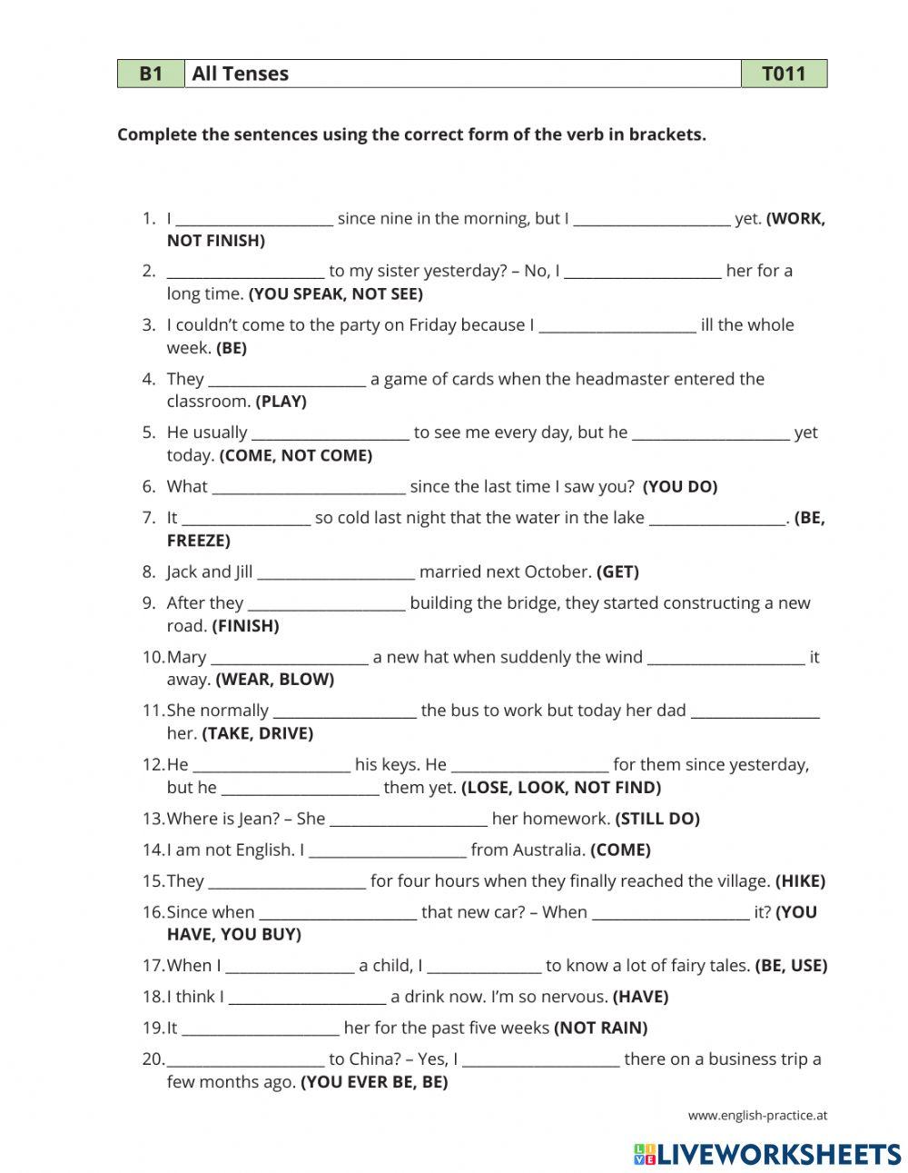 English skills 2099803 | THAE SU | Live Worksheets