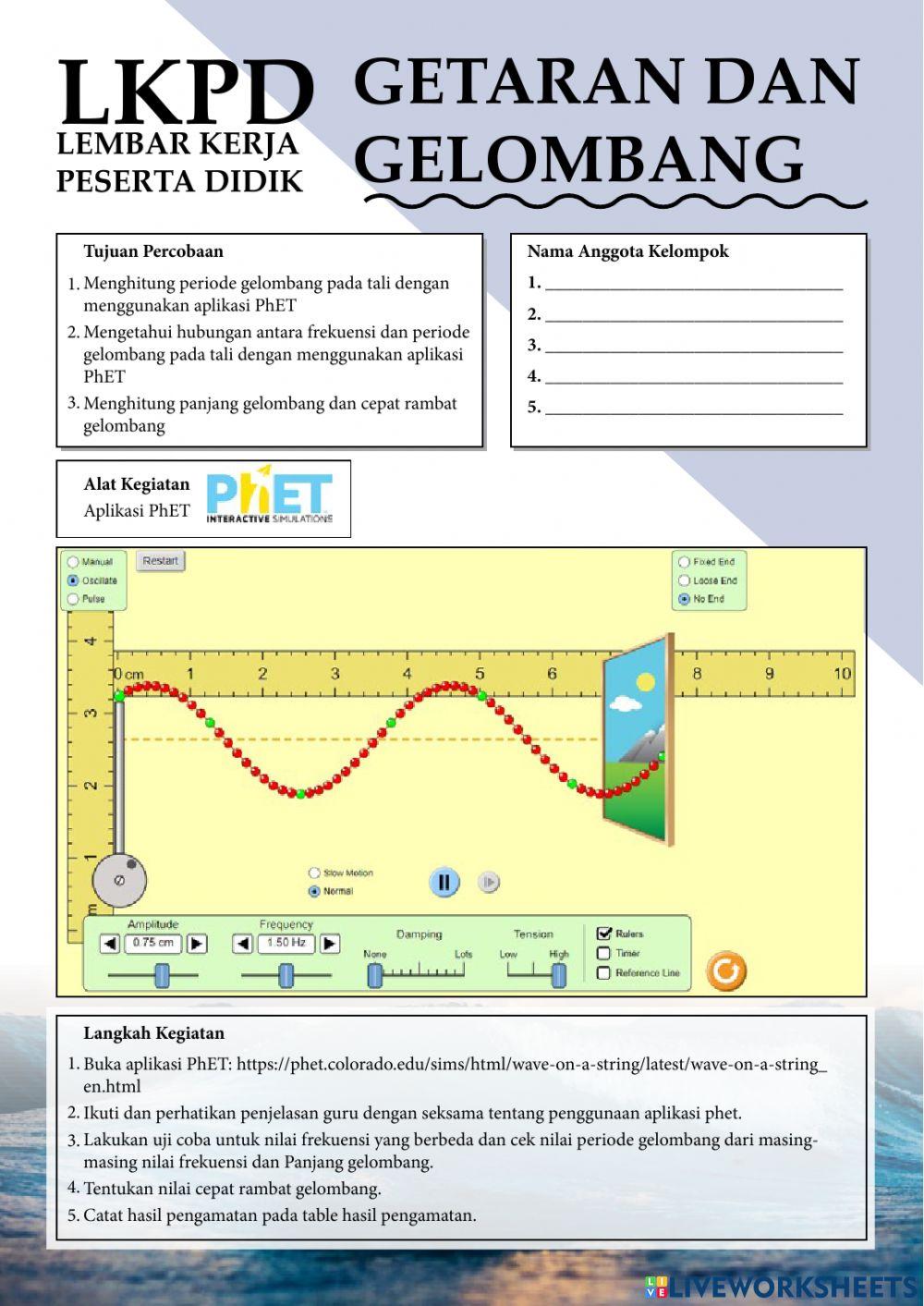 Getaran Gelomba… | Free Interactive Worksheets | 2100386