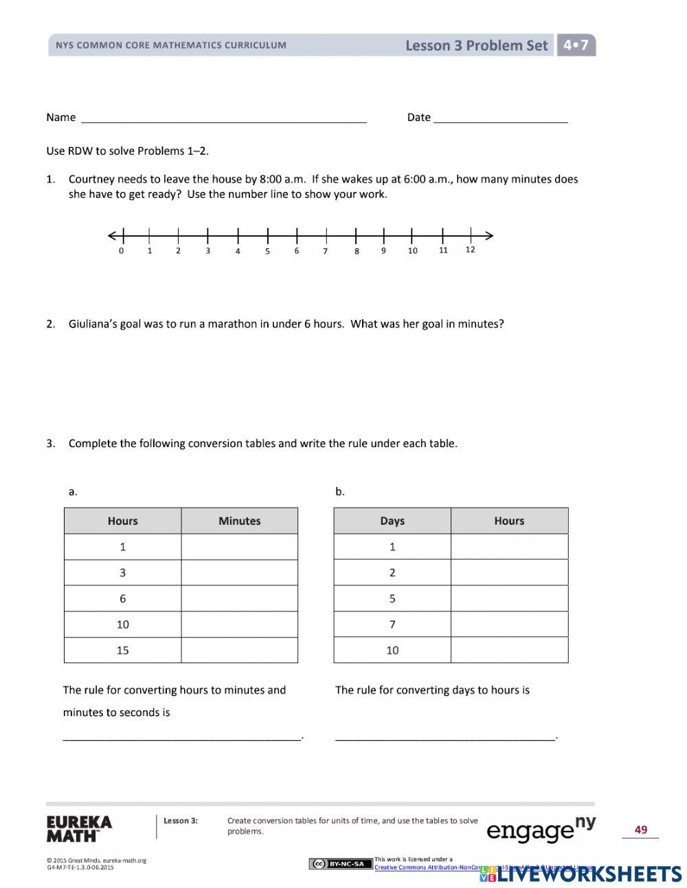Time conversion 2403892 | Teacher_EEC_01 | Live