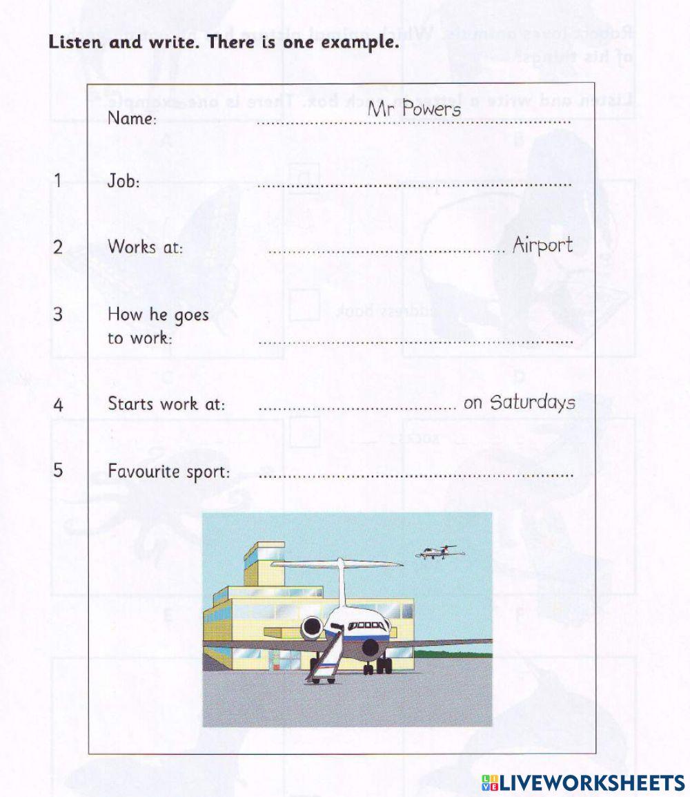 Flyer 3-part 2-test 3 worksheet | Live Worksheets