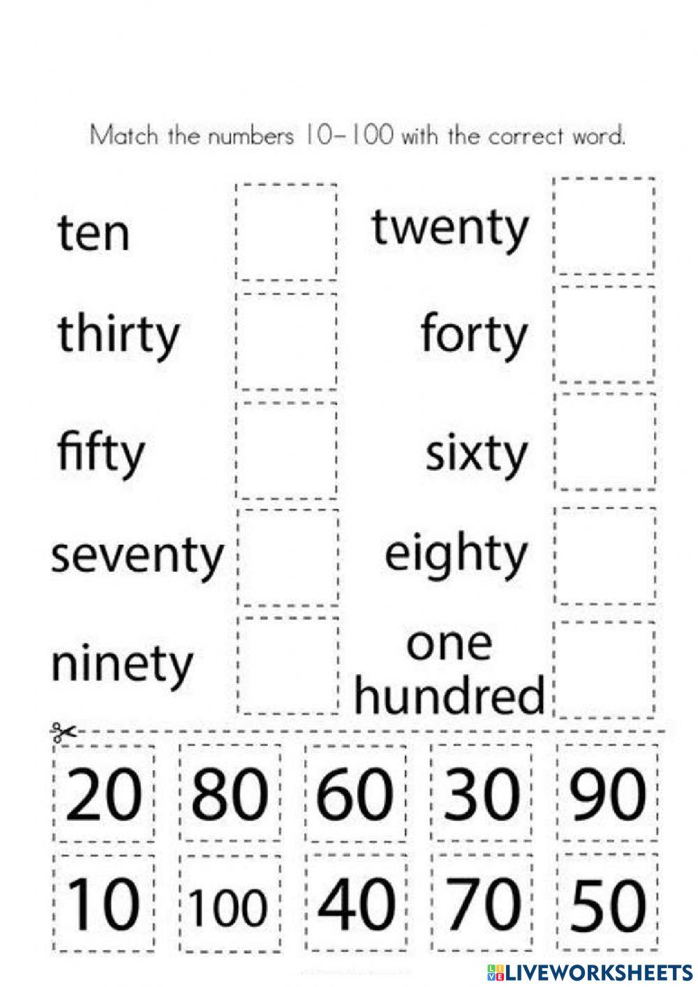 count 10-100 online exercise for | Live Worksheets