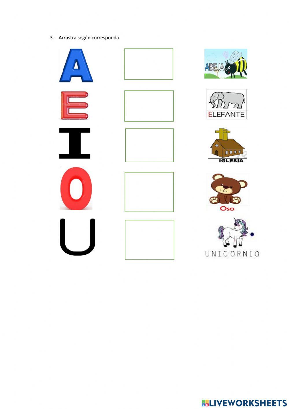 Letras online exercise for primaria | Live Worksheets