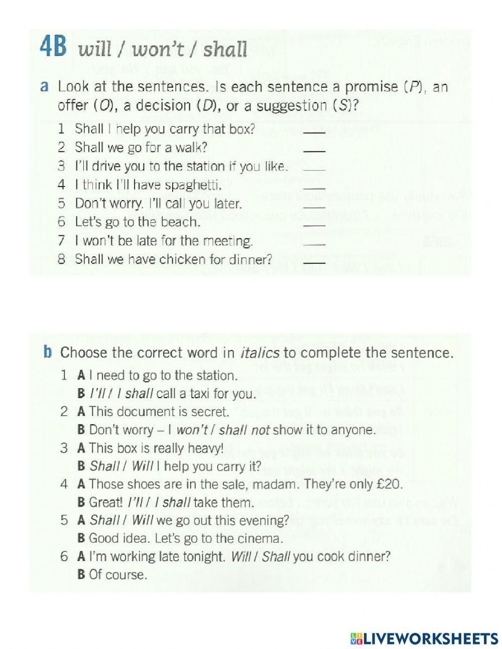 Empower B1 - Unit 4B - Grammar | mariannegodoy | Live