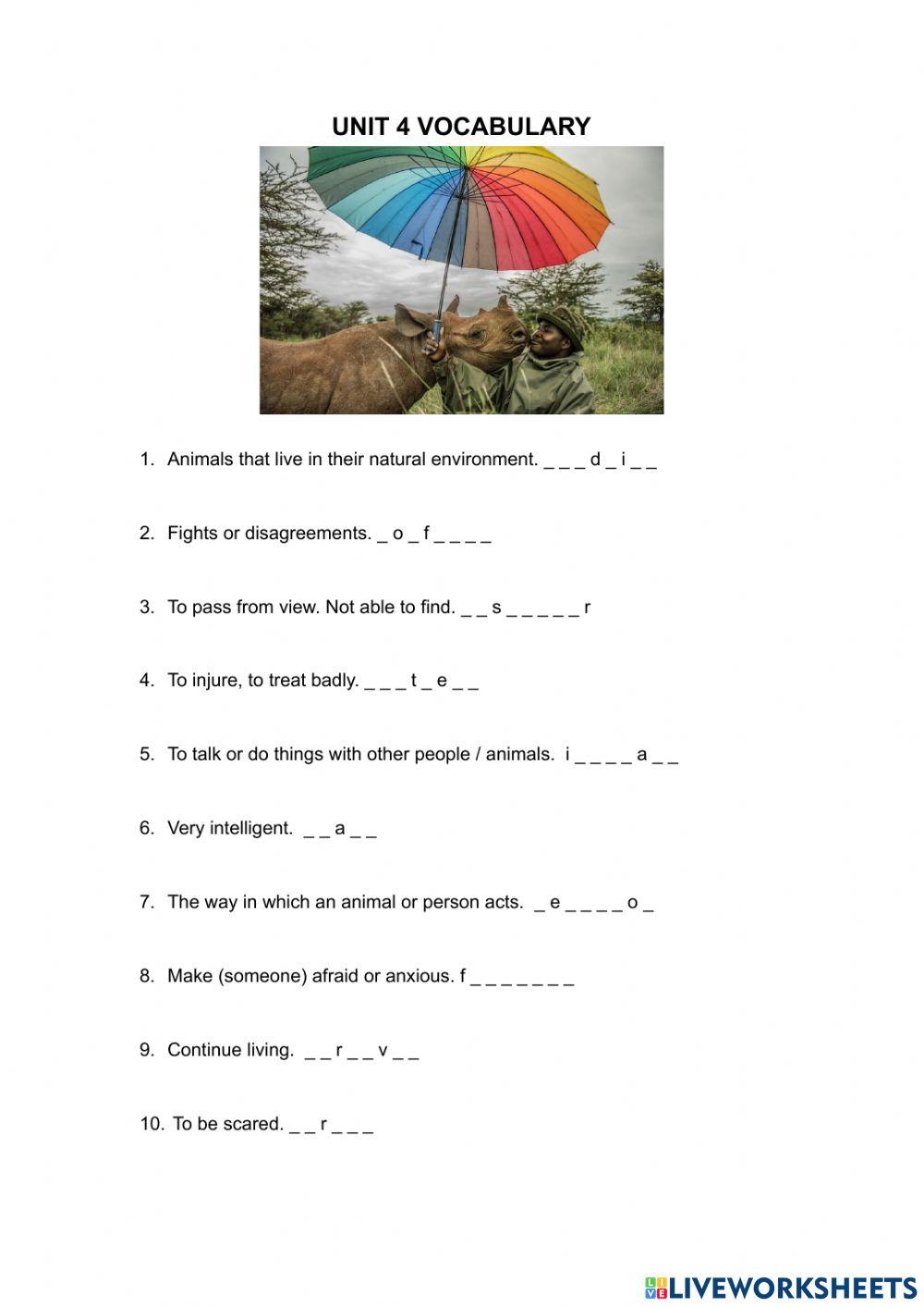 Impact 1 Unit 4… | Free Interactive Worksheets | 2102001