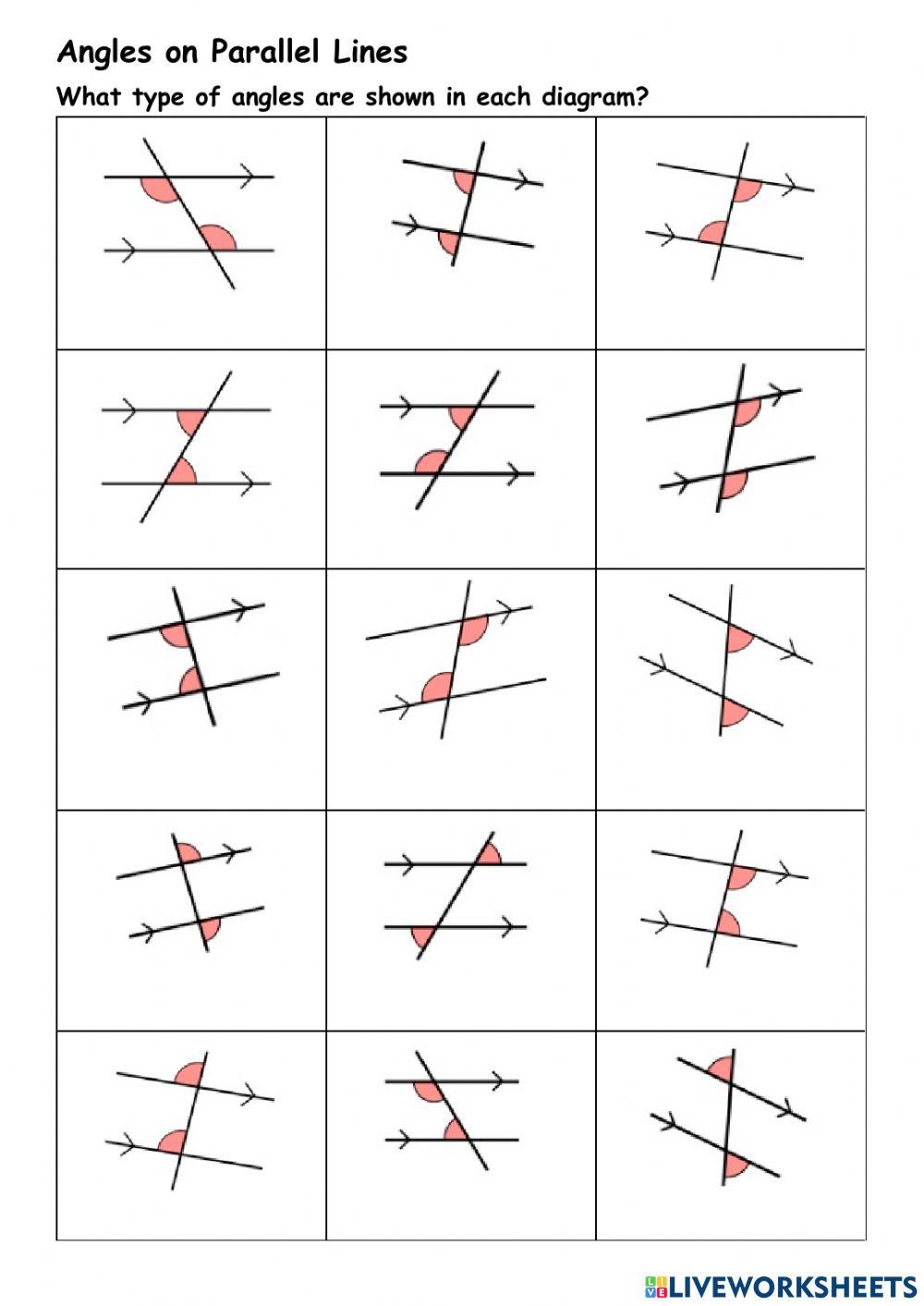 naming lines worksheet