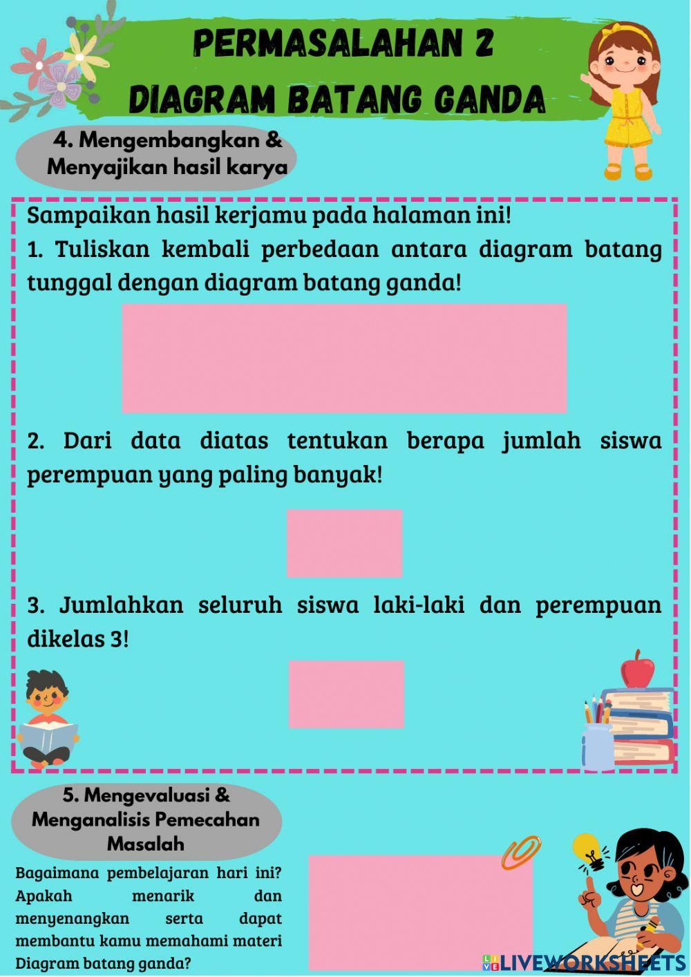 Penyajian Data Dalam Bentuk Diargram Batang Ganda worksheet | Live ...
