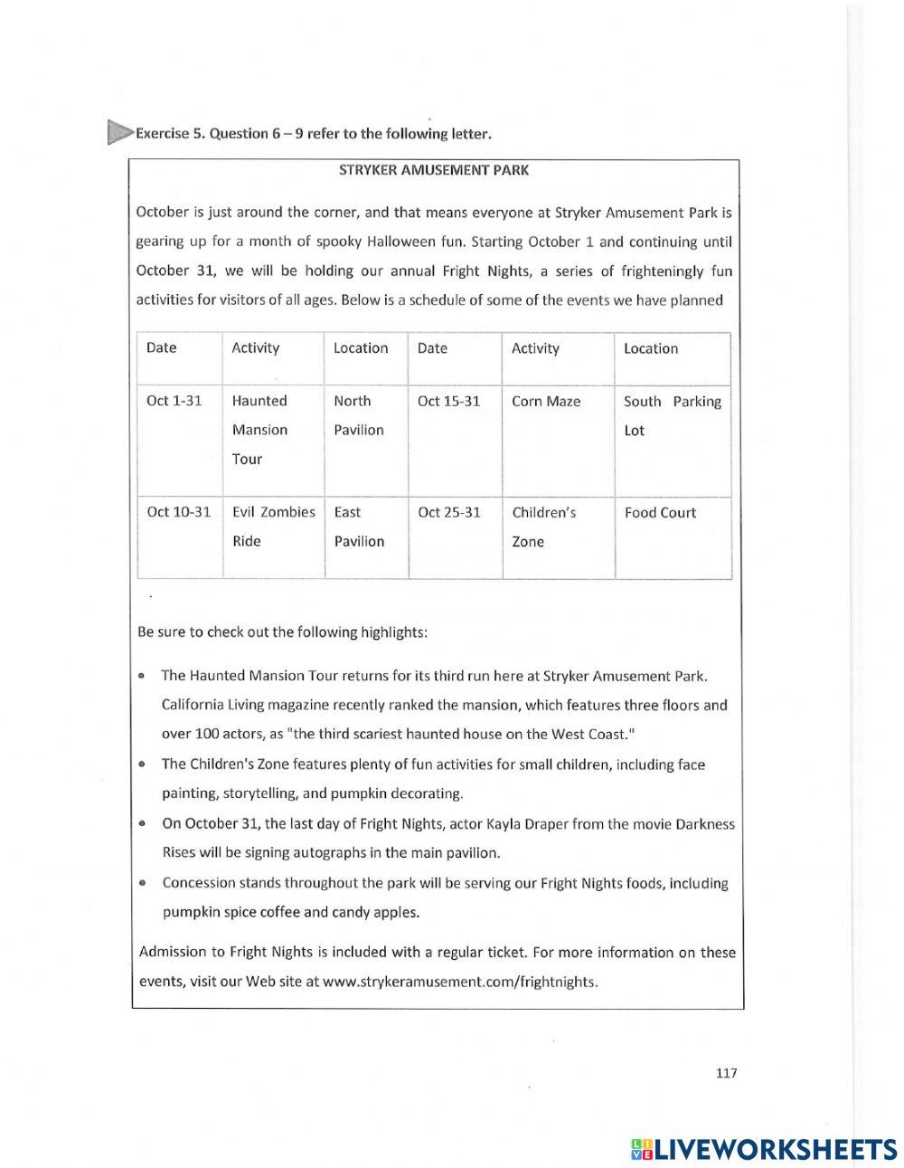 Unit1a - reading worksheet | Live Worksheets