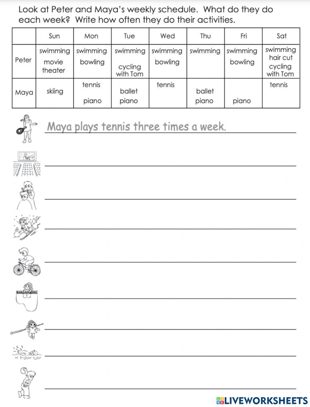 How often 2103886 | Talitakush | LiveWorksheets
