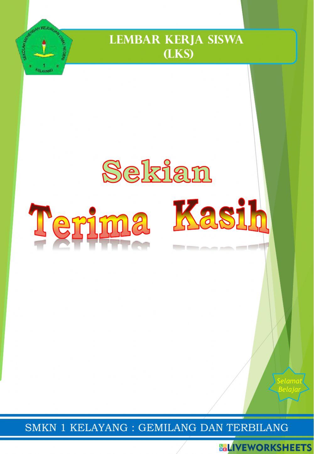 Lks modul ajar 1 | LKPD_PPKN_10 | Live Worksheets