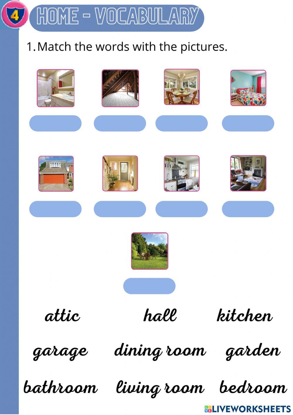 Parts Of The House Online Exercise For Second Grade Live Worksheets parts-of-the-house-online-exercise-for-second-grade-live-worksheets
