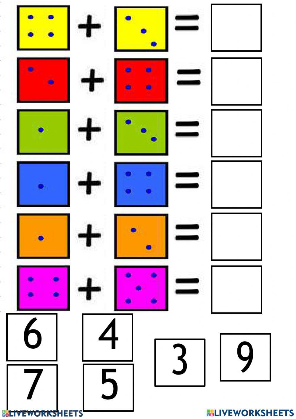 La suma | Free Interactive Worksheets | 2086790