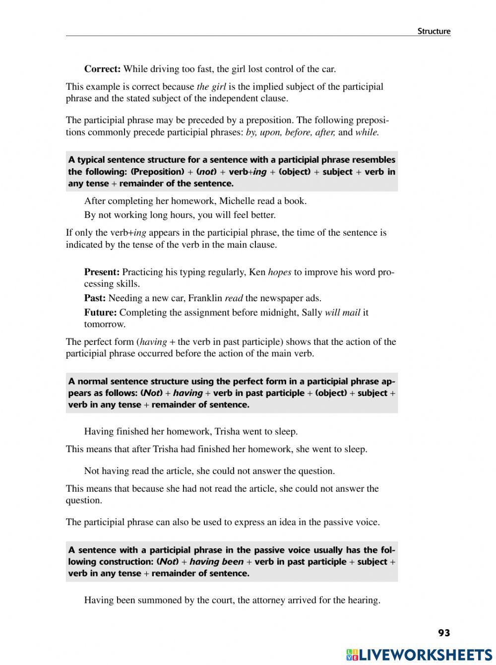 How to Pass TEOFL Session 3 worksheet | Live Worksheets