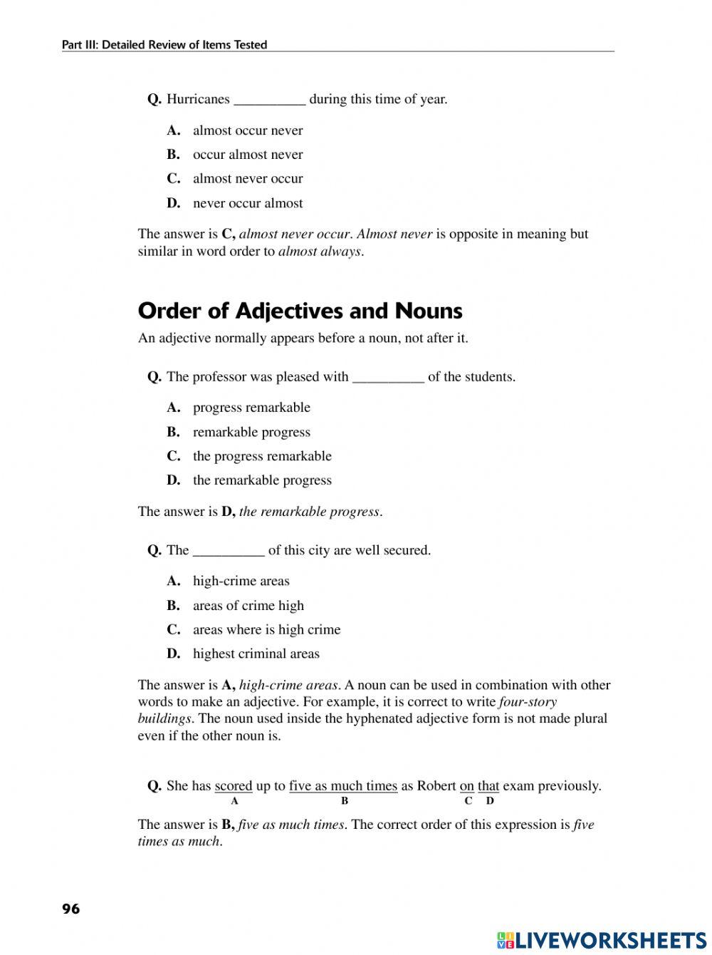How to Pass TEOFL Session 3 worksheet | Live Worksheets