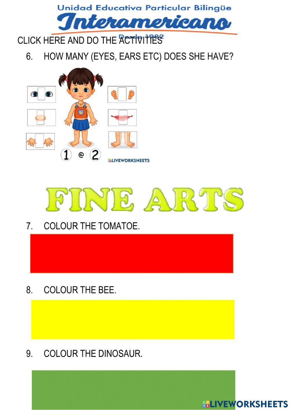 Weekly activity online activity | Live Worksheets
