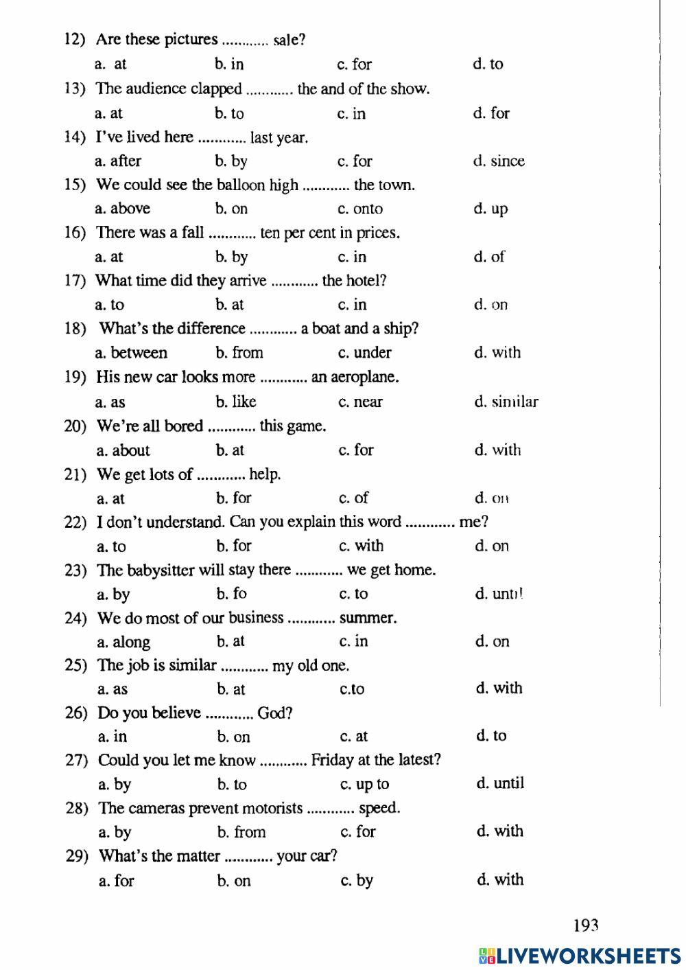 Grammar-BT-C7-11-12 worksheet | Live Worksheets
