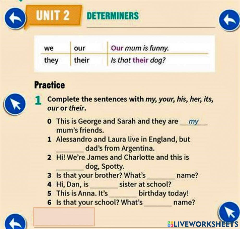 Prepare 1-determiners worksheet | Live Worksheets