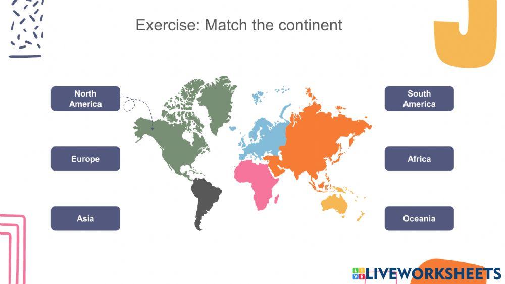 The countries interactive worksheet | Live Worksheets