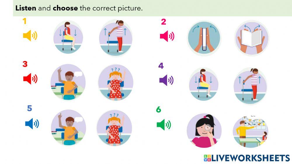 L9 - A14 - Verbs, Listening worksheet | Live Worksheets