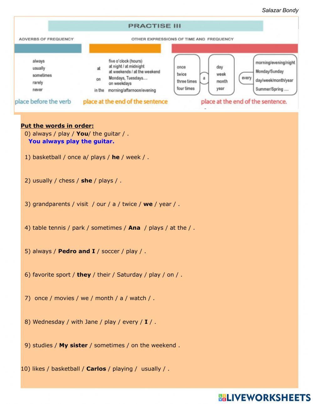6889304 | Frequency adverbs and expressions | Richard