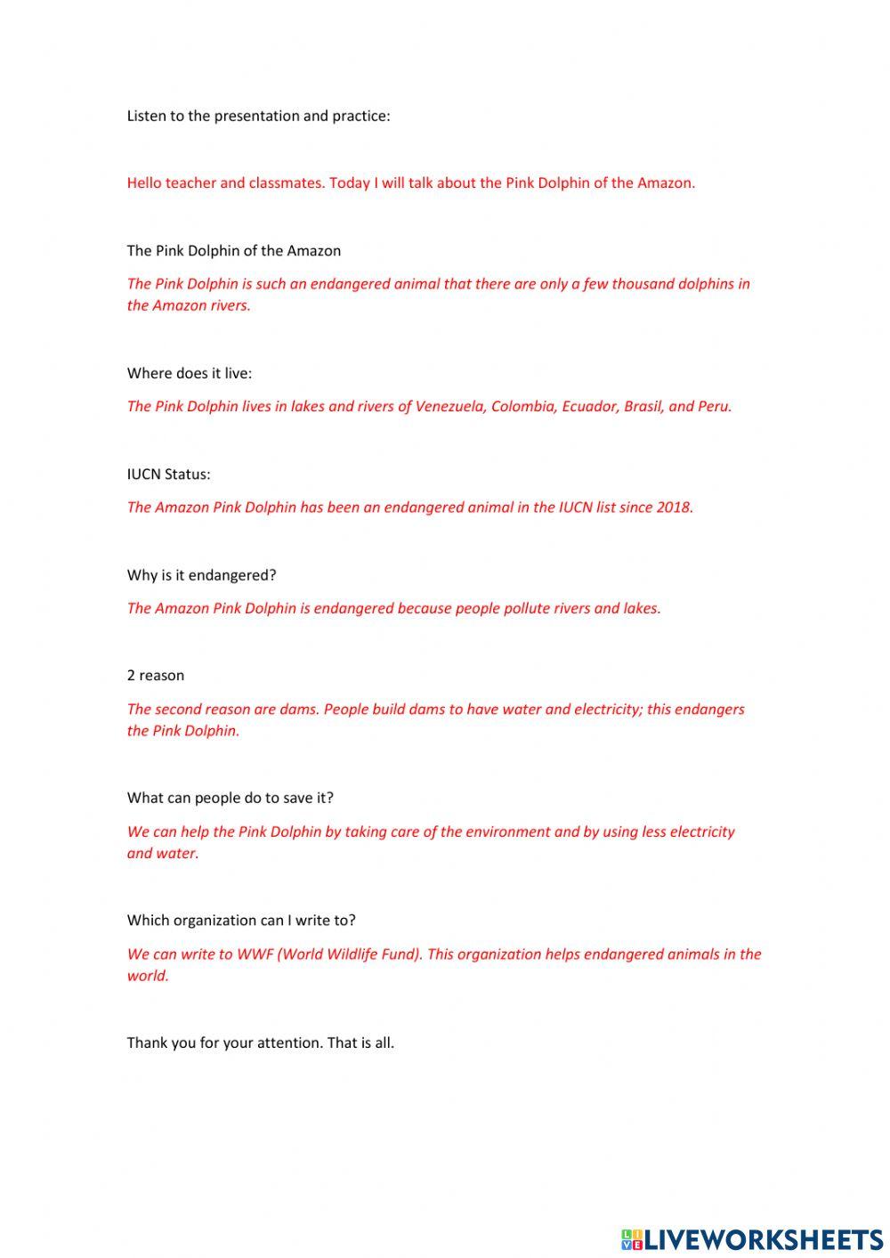 Presentation online pdf activity for 5 grade | Live Worksheets