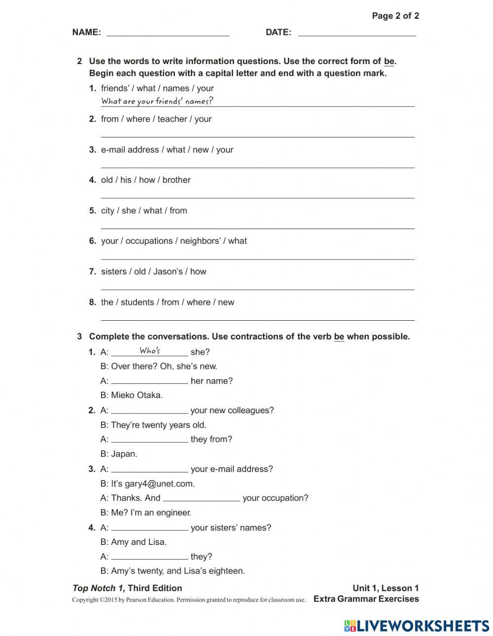 Practica 1 Liveworksheet worksheet | Live Worksheets